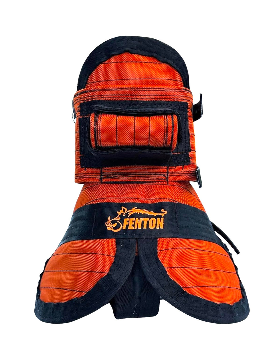 ULTRA ¼ CHESTPLATE ORANGE/ BLACK . With leg plates and Built in tracke ...