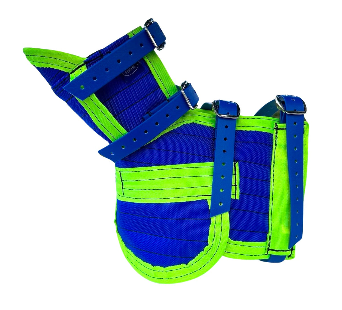 ULTRA ¾ CHESTPLATE WITH LEG PLATES BLUE/ GREEN – Fenton Industries Co